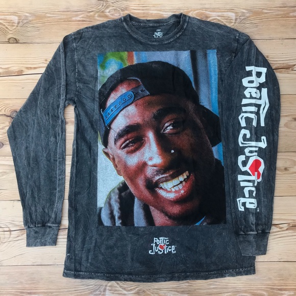 Poetic Justice | Shirts | Poetic Justice 2 Pac Cotton Long Sleeve Tee ...